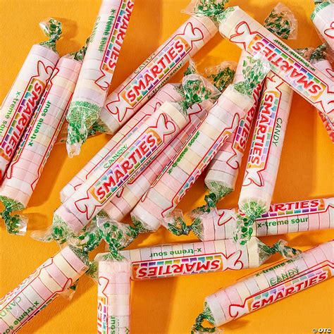 40 Lbs Mega Bulk 2400 Pc X Treme Sour Smarties® Hard Candy Rolls
