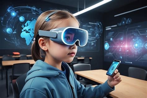 Premium Photo The Integration Of Augmented Reality In The Futuristic Classroom
