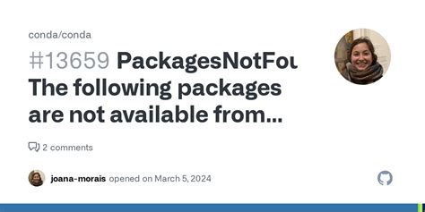 Packagesnotfounderror The Following Packages Are Not Available From