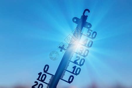 具有摄氏刻度的室外温度计显示温暖的温度高清图片下载 正版图片503789288 摄图网