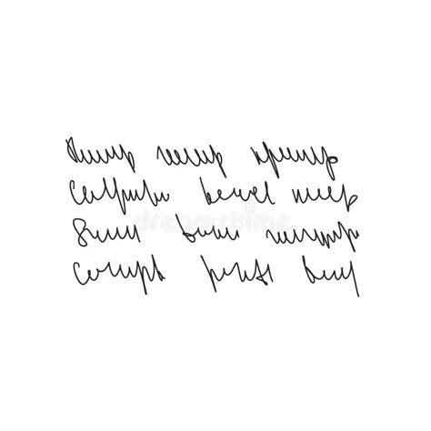 Handwritten Scribble Poem Letter Freehand Text Verse Note Stock