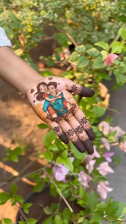 Couple Henna Art ️‍🔥double Shade Trending Hennatatto Mehndi