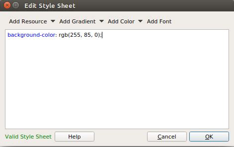 Edit Background Color Of Widget In Palette Editor Of QT Creator Stack Overflow