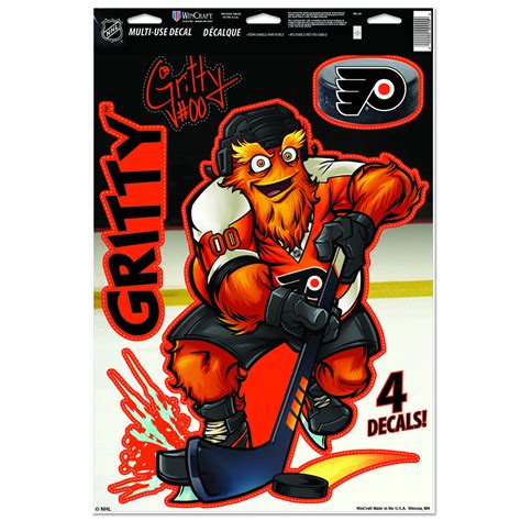 Philadelphia Flyers Skating Gritty Decal Pack Outphitters Store