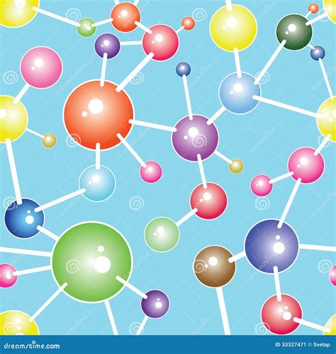 Molecule Communication Background Vector Illustration Stock Vector