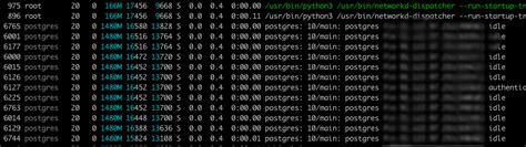Api Postgresql Idle Process Stack Overflow