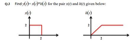 solved q 3 find y t x t h t for the pair x t and h t