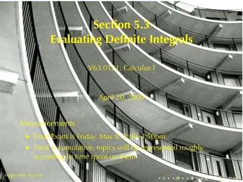 Lesson 25 Evaluating Definite Integrals Section 10 Version Pdf Physics Science