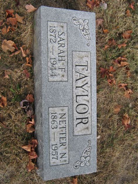 Netter Nicholas Taylor 1863 1957 Memorial Find A Grave