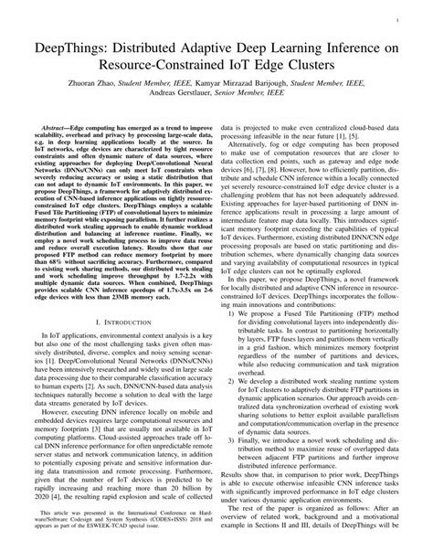 Pdf Deepthings Distributed Adaptive Deep Learning Inference Slam