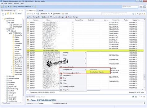 DB Compare Database Schema หรอ Table ดวย IBM Data Studio naiwaen DebuggingSoft