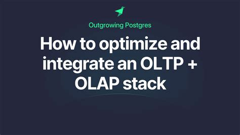 Outgrowing Postgres Handling Growing Data Volumes
