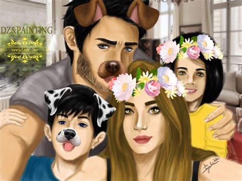 رمزيات اب وام وطفلهما ليدي بيرد