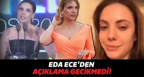 Yılın Elle Kapak Kızı Ödülünü Alırken Yaptığı Konuşmayla Linçlenen Eda Ece Instagramdan