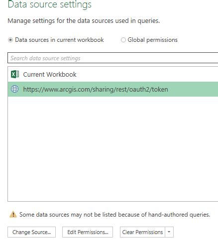Solved Using Excel To Access Arcgis Online Automated Esri Community