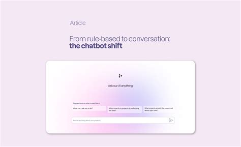 From Rule Based To Conversation The Chatbot Shift
