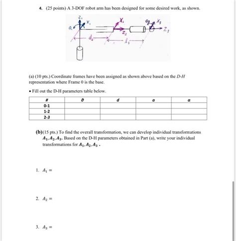 Solved Points A DOF Robot Arm Has Been Designed Chegg