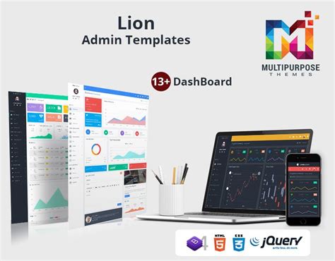 Lion Responsive Bootstrap Admin Dashboard Template And WebApp Dashboard Template