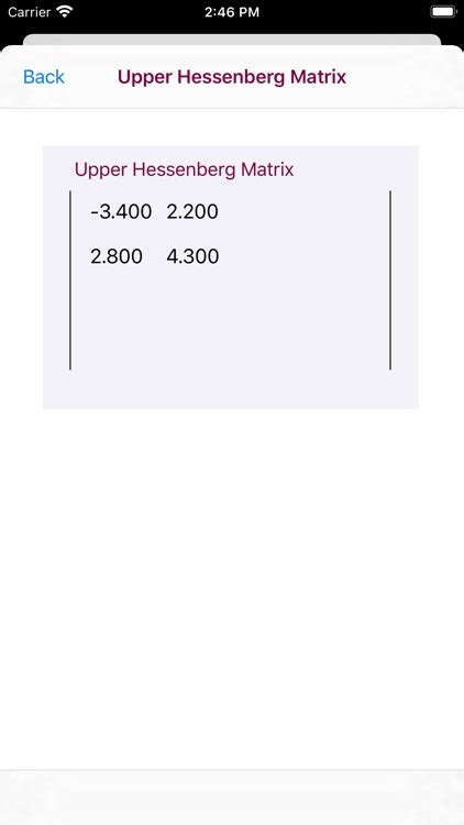 Hessenberg Matrix By Donald Schaefer