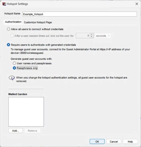 Configure A Hotspot