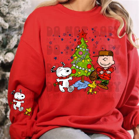 Snoopy W Sleeve Dtf Transfer Our Little Tribe Transfers