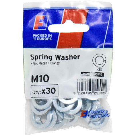 Spring Washer M10 Forgepack 30 Rapid Electronics