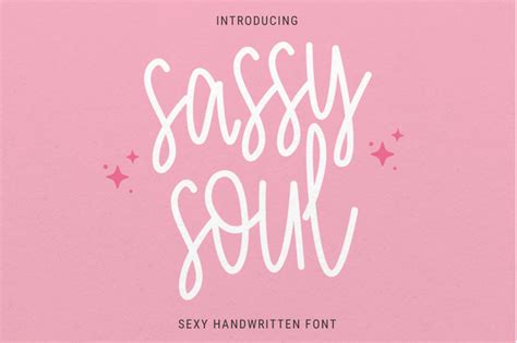 Sassy Soul Script Sexy Handwritten Cursive Cake Topper Font Script By Ariodsgn TheHungryJPEG