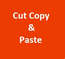 Cut Copy Paste Clipboard MS Office