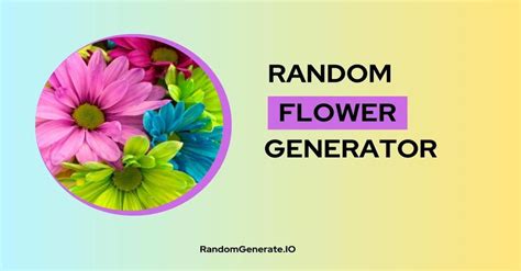 Random Flower Generator 🌺🌹🌻🌷
