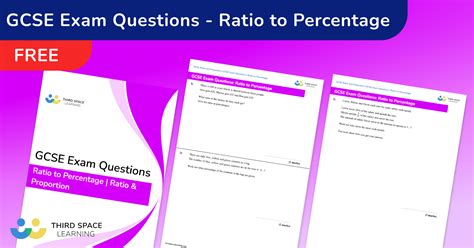 Ratio To Percentage Exam Questions Gcse Maths [free]