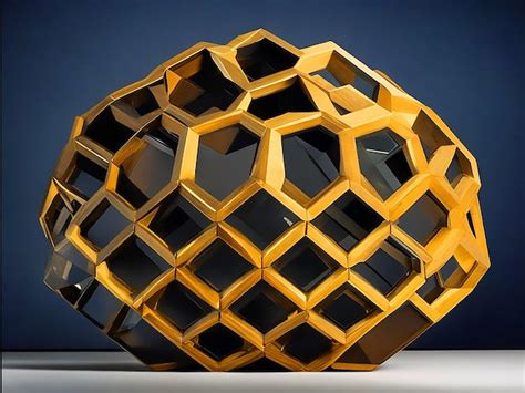Premium Photo Big Hexagon Made Of Hexagons Hd Image Downloaded