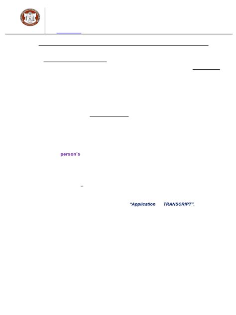 Procedure To Obtain Transcript Pdf Rupee
