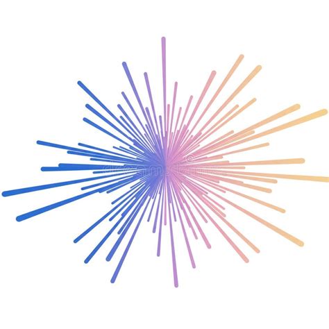 Radial Burst of Elongated Lines Emanating from a Central Point, Forming an Abstract Stock ...