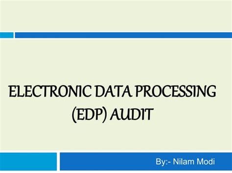 Auditing In Edp Environment Computerized Audit Ppt