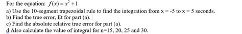 Solved NUMERICAL METHODS AND ANALYSIS Answer The Equation Chegg