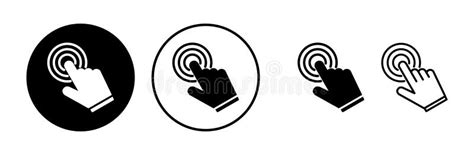 Click Icon Cursor Icon Vector Pointer Sign Stock Vector Illustration Of Pick User