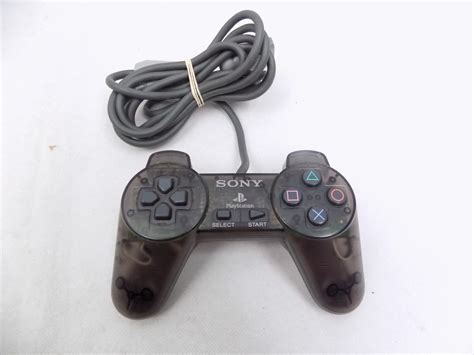 Genuine Like New Playstation Ps1 Clear Smoke Black Controller Starboard Games