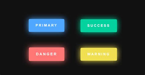 Colourful Hover Button Using Box Shadow For Semantic Purposes Css And Html Coding Snow