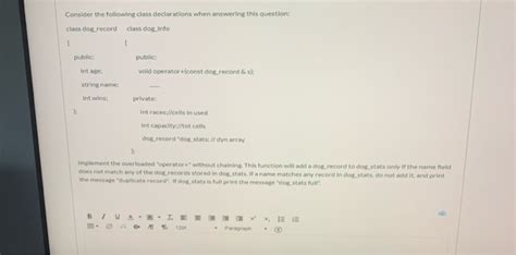 solved consider the following class declarations when