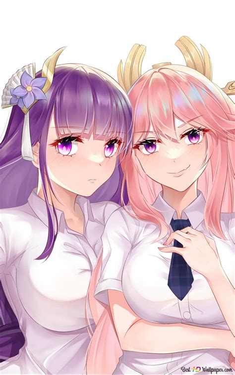 Genshin Impact Baal Raiden Shogun Yae Miko Guuji K Wallpaper Download