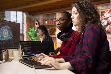 Teamworking Startup Colleagues Doing Code Testing And Quality Assurance