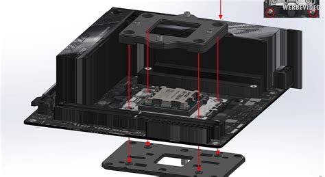 This Unique CPU Waterblock Goes For A Stealthy Approach By Hiding Tubing Behind Motherboards