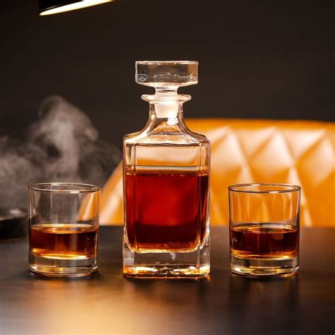 Personalized Whiskey Glass Decanter Set Onedapgent Onedappergent