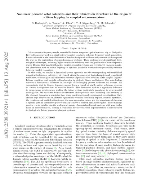 Pdf Nonlinear Periodic Orbit Solutions And Their Bifurcation Structure At The Origin Of