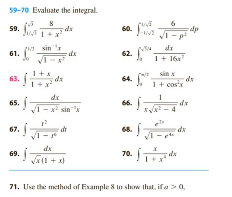 Solved Evaluate The Integral Question 64 Use Proper Chegg Com