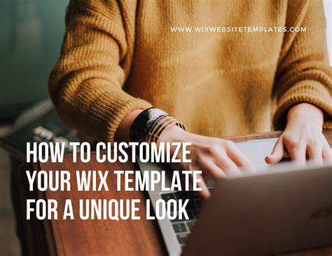 how to customize your wix template for a unique look