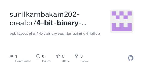Github Sunilkambakam202 Creator4 Bit Binary Counter Using D Flipflop