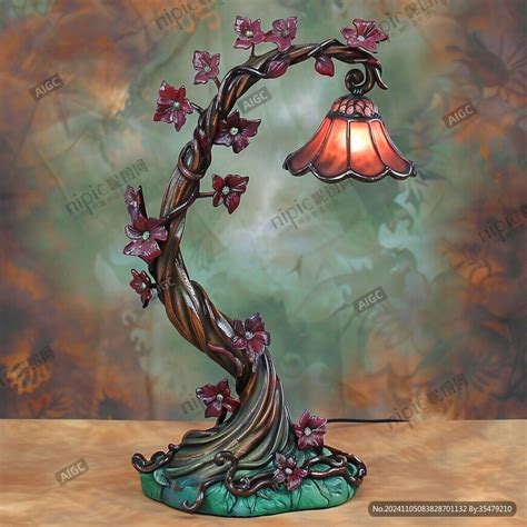 Ai创作图梅花节摆件设计 吉祥摆件树摆件 珊瑚梅兰竹菊摆件 琥珀树摆件 铁艺树灯 盆景桃树摆件 仿桃花树花灯 艺术树摆件 蝙蝠桃树花插 辟邪座连枝灯 盆景桃树玉雕 工艺品台灯 扶桑树形铜灯