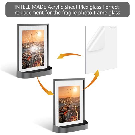 Buy Esheng Clear Acrylic Sheet Cast Plexiglass 16×20 Square Panel 18