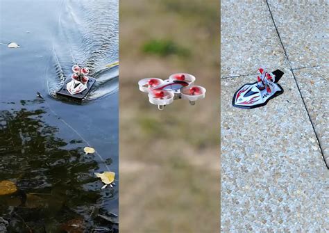 Eachine E015 with Flight Boat Full Review [First Amphibian Drone ...
